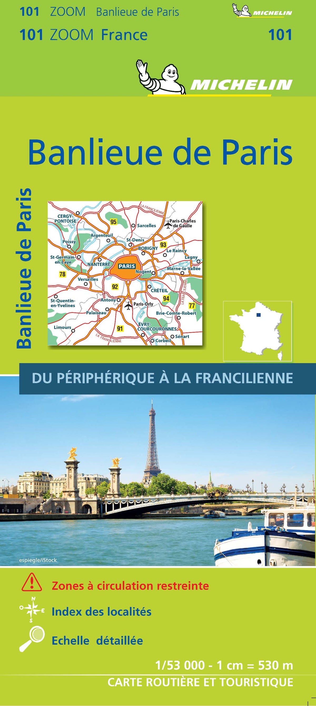 Banlieue de Paris Map by Michelin | Avenza Maps