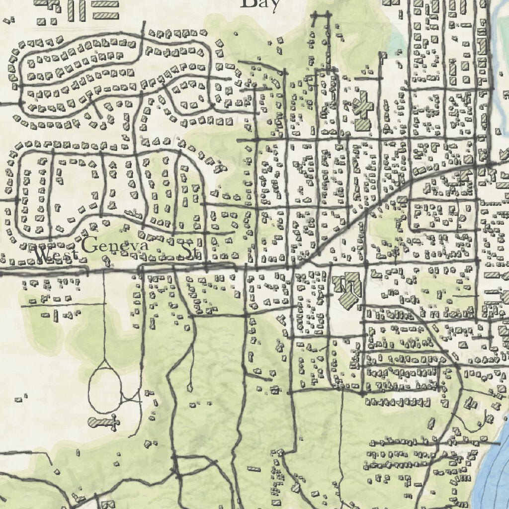Lake Geneva and Lake Como, Walworth County, Wisconsin Map by ...