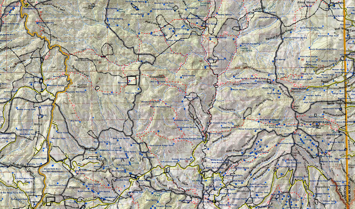 Arizona GMU 27 South & East Poster 1:75,000 Area Map by Hi-Tech Hunting ...