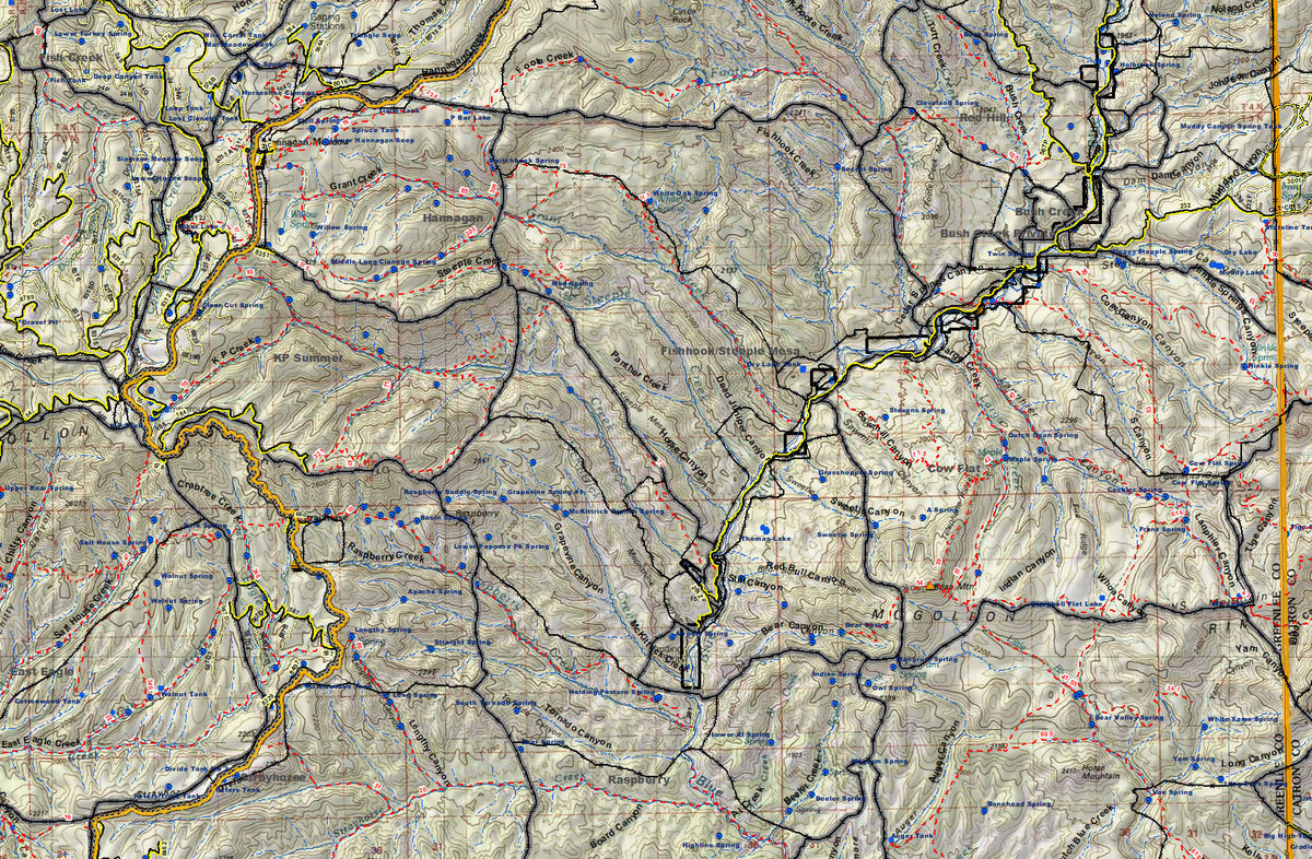 Arizona GMU 27 South & East Poster 1:75,000 Area Map by Hi-Tech Hunting ...