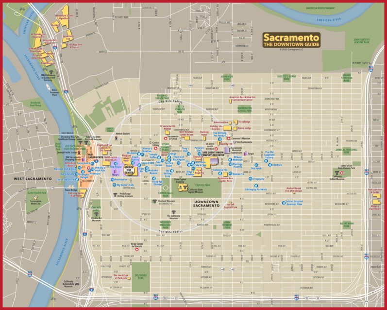Sacramento: The Downtown Map Guide by Cartagram | Avenza Maps