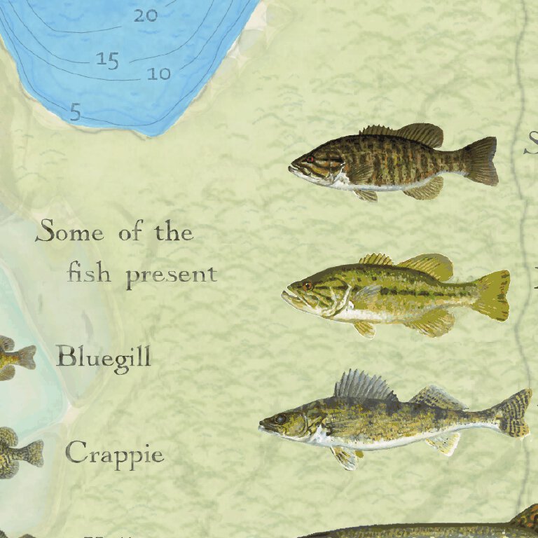 Big Muskellunge Lake, Vilas County, Wisconsin Map by WisCartography ...