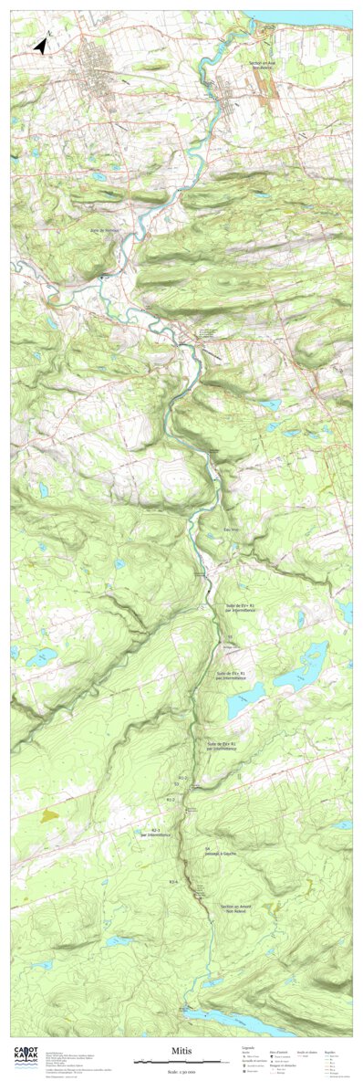Rivière Mitis Map by Canot Kayak Quebec | Avenza Maps