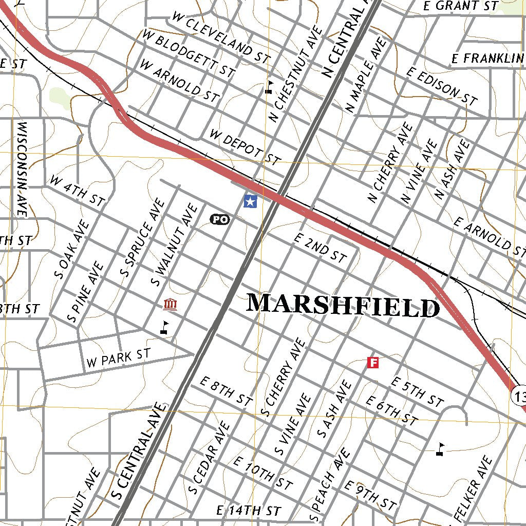 Marshfield, WI (2022, 24000-Scale) Map by United States Geological ...