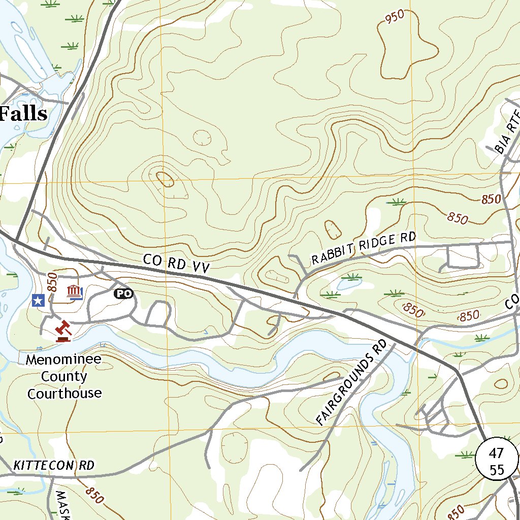 Keshena, WI (2022, 24000-Scale) Map by United States Geological Survey ...