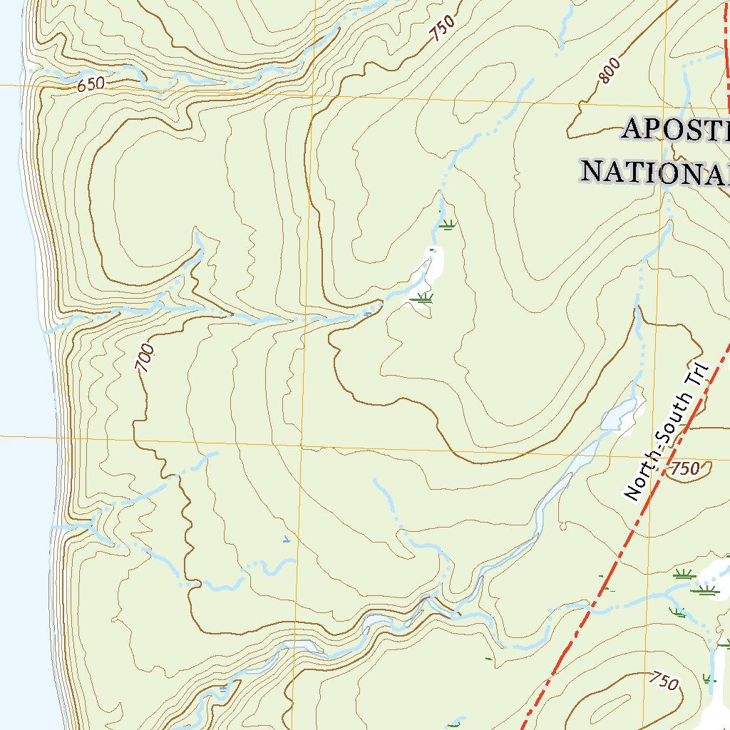 Outer Island, WI (2022, 24000-Scale) Map by United States Geological ...