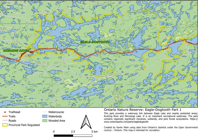 Ontario Nature Reserve: Eagle-Dogtooth Part 1 Map by Xavier Maps ...