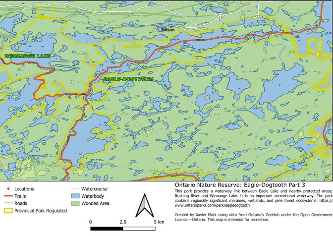 Ontario Nature Reserve: Eagle-Dogtooth Part 3 Map by Xavier Maps ...