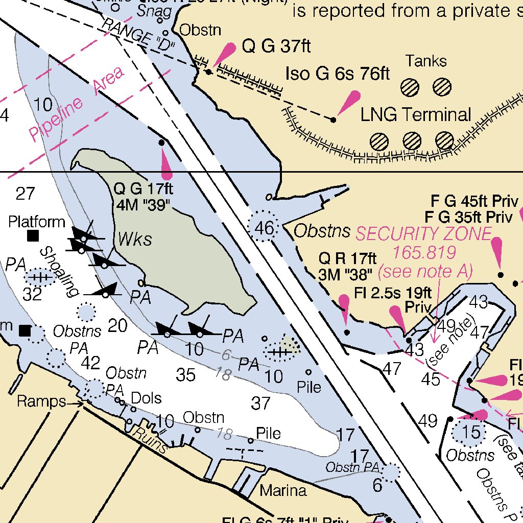 Sabine Pass And Lake Map by National Oceanographic & Atmospheric ...