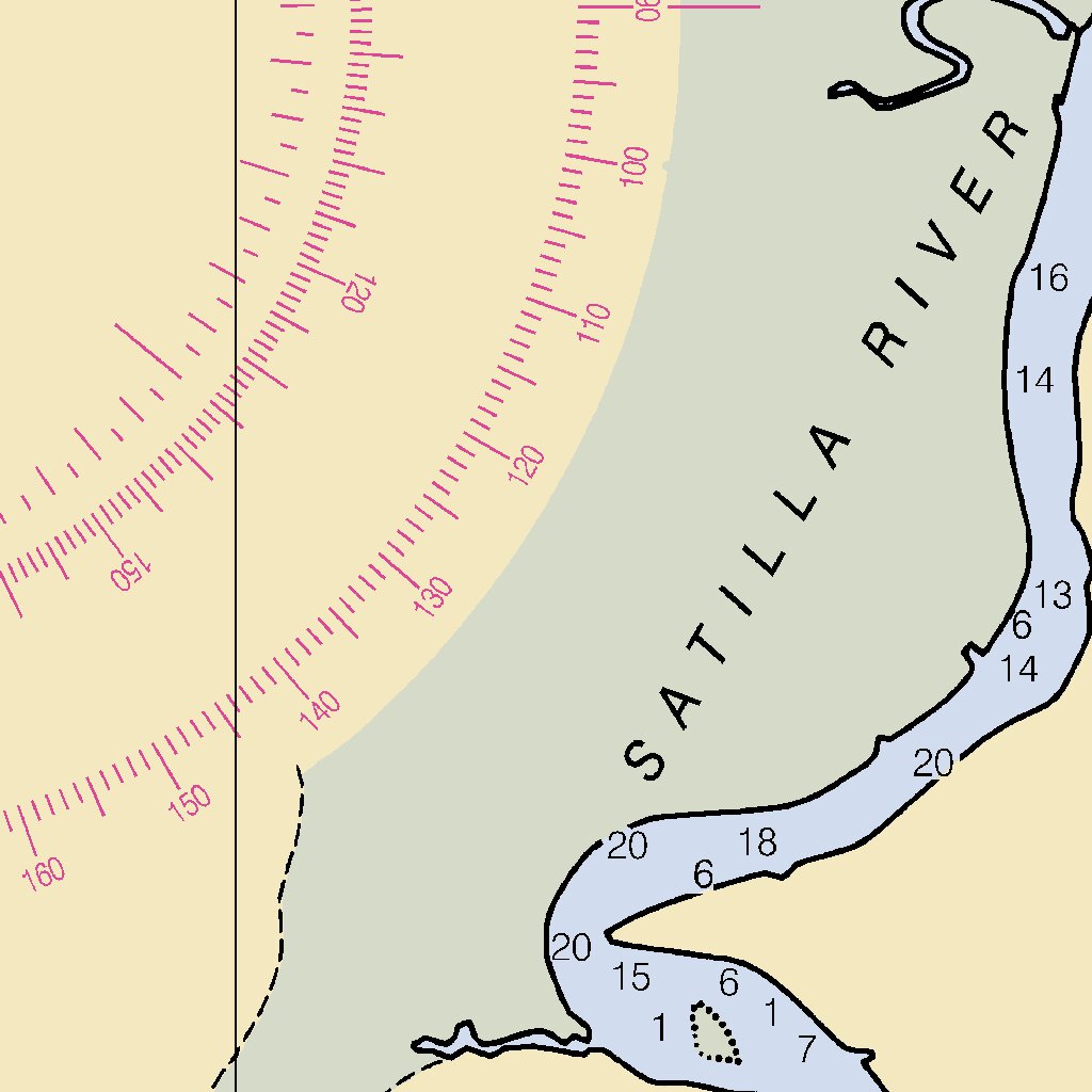 St Andrew Snd + Satilla Rvr Cont. Of Satilla Rvr Map by National ...