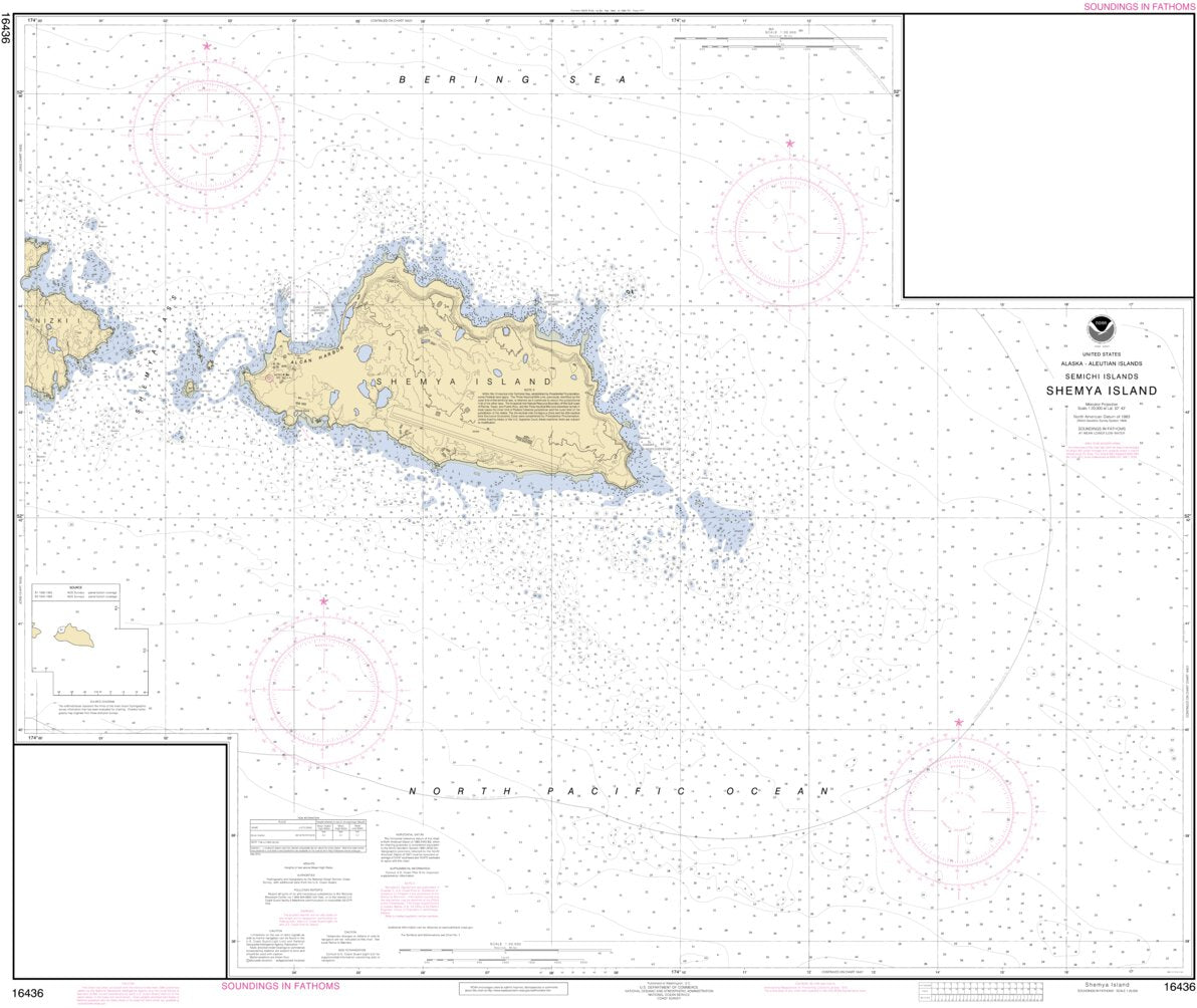 Shemya Island Map by National Oceanographic & Atmospheric ...