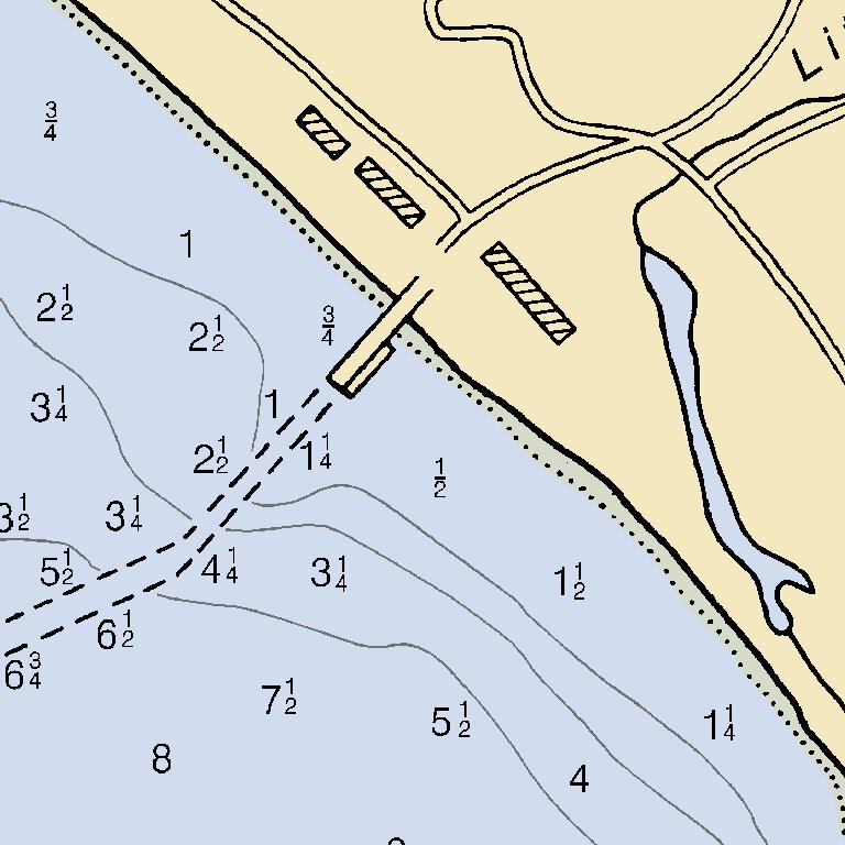 Sand Bay Map by National Oceanographic & Atmospheric Administration ...