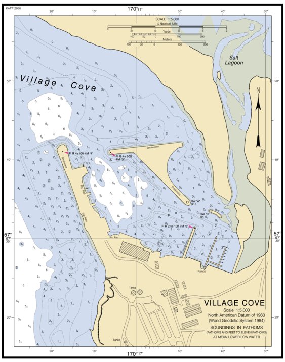 Village Cove Map by National Oceanographic & Atmospheric Administration ...