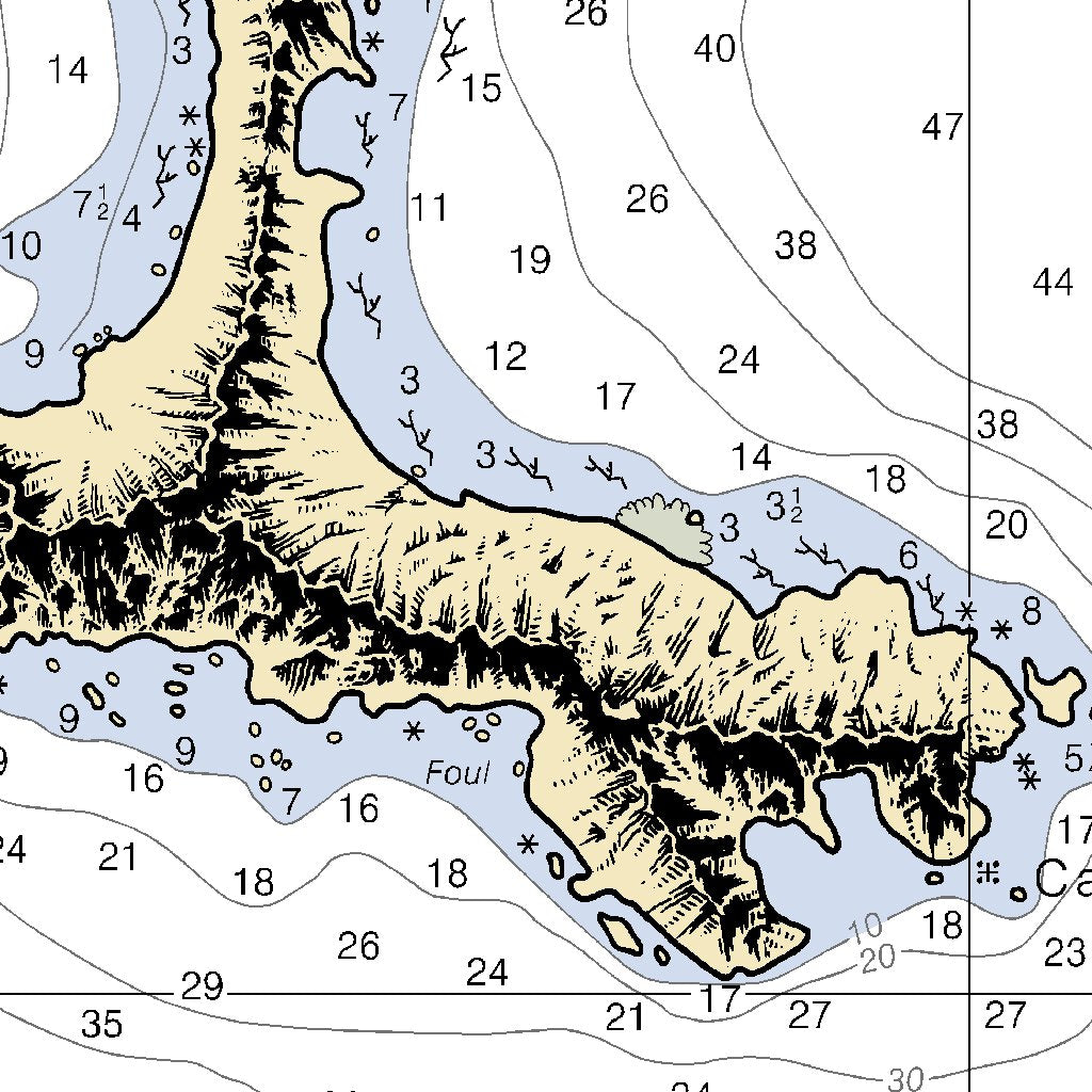 Tagalak Island To Little Tanaga Island Map by National Oceanographic ...
