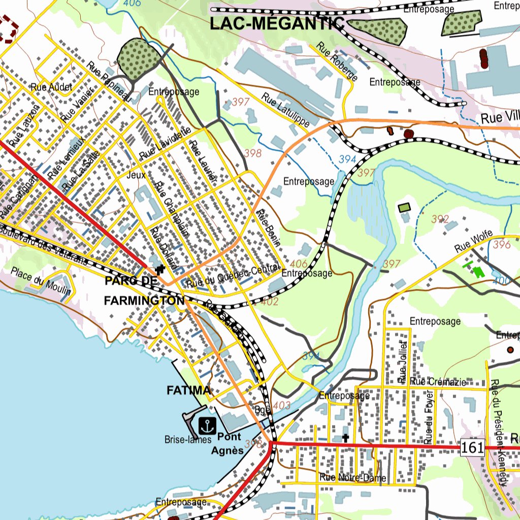 021E10 LAC-MEGANTIC Map by GPS Quebec inc. | Avenza Maps