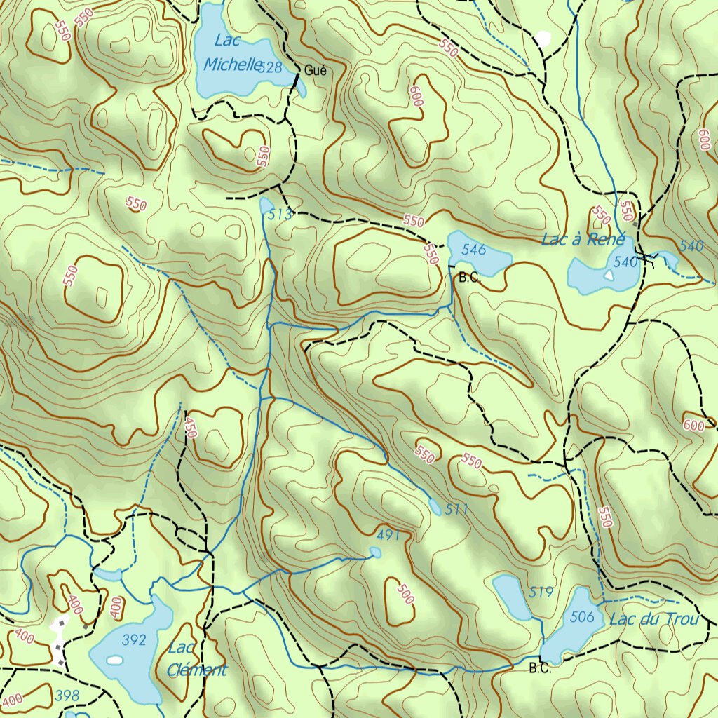 022D14 LAC VERMONT Map by GPS Quebec inc. | Avenza Maps