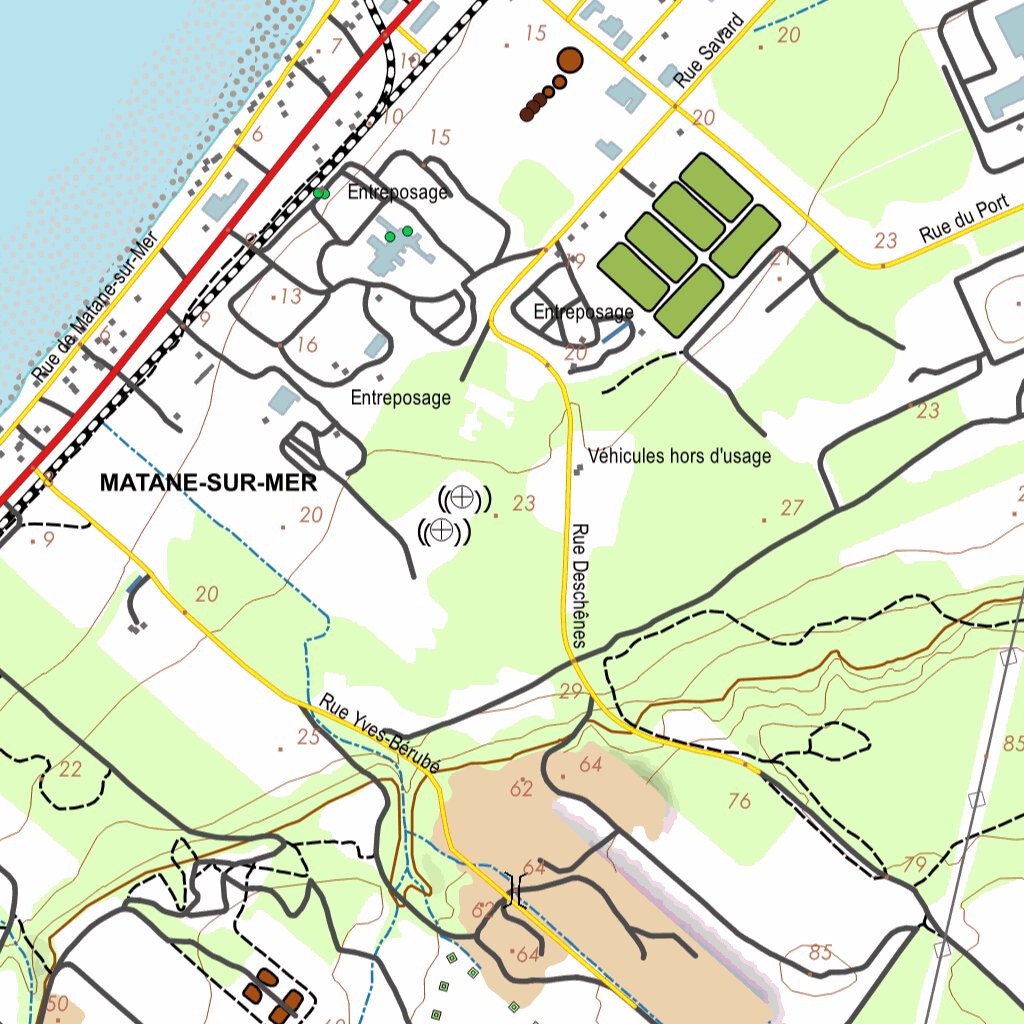 022B13 MATANE Map by GPS Quebec inc. | Avenza Maps