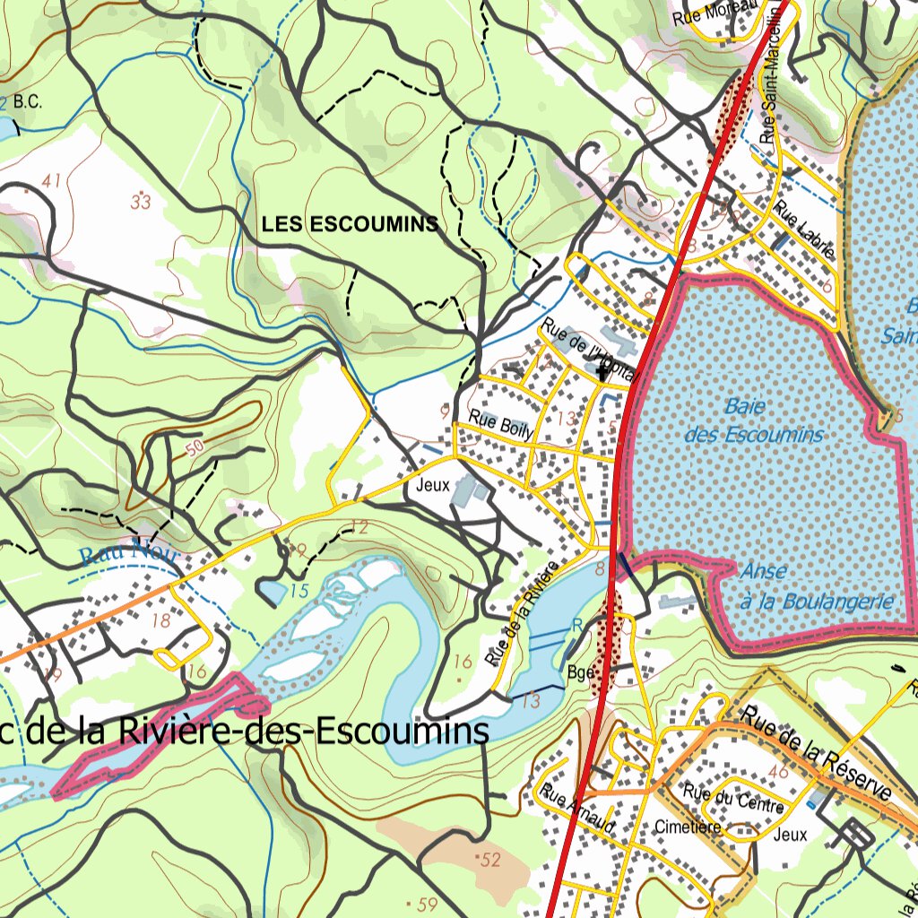 022C06 LES ESCOUMINS Map by GPS Quebec inc. | Avenza Maps