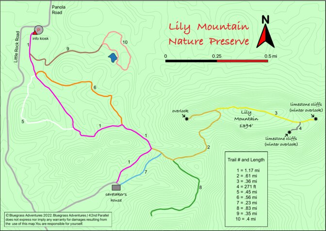 Lily Mountain Nature Preserve Map by 42nd Parallel | Avenza Maps