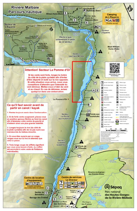 Parc national des Hautes-Gorges-de-la-Rivière-Malbaie : Parcours ...
