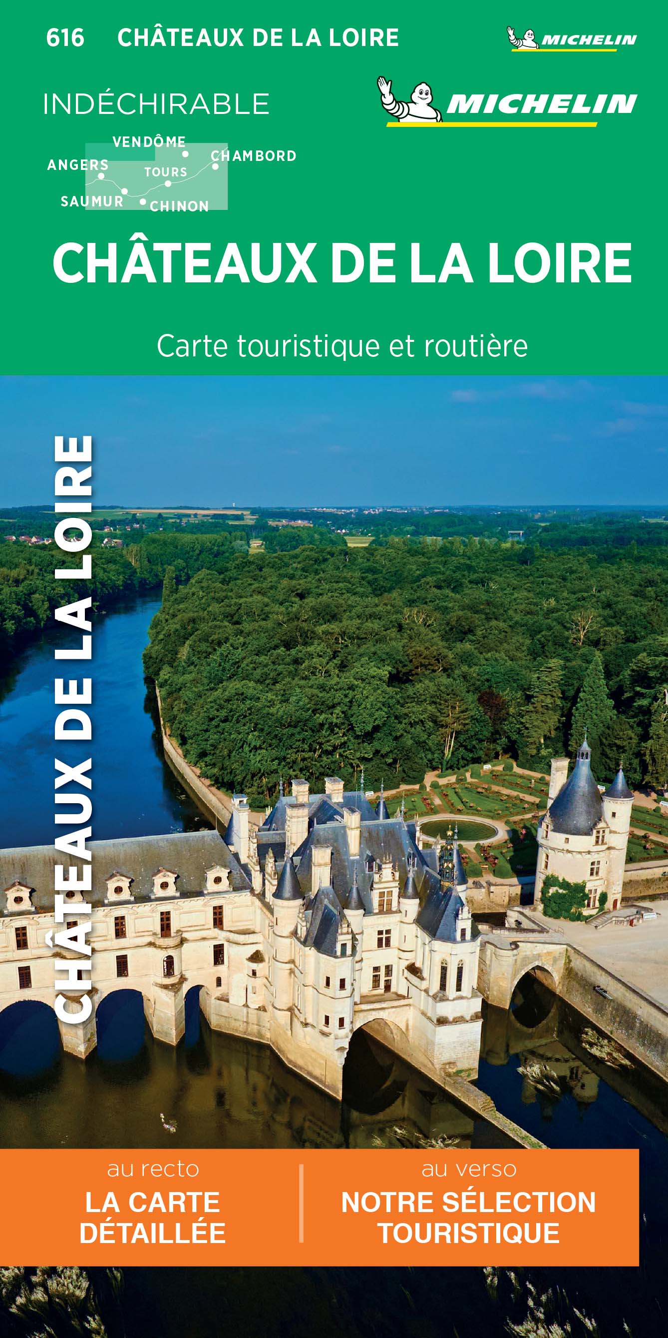 Carte Routiere Touristique Chateaux De La Loire Map by Michelin ...