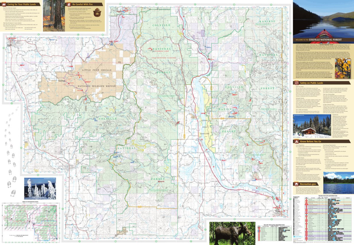 Newport-Sullivan Lake Ranger District Map South by US Forest Service R6 ...