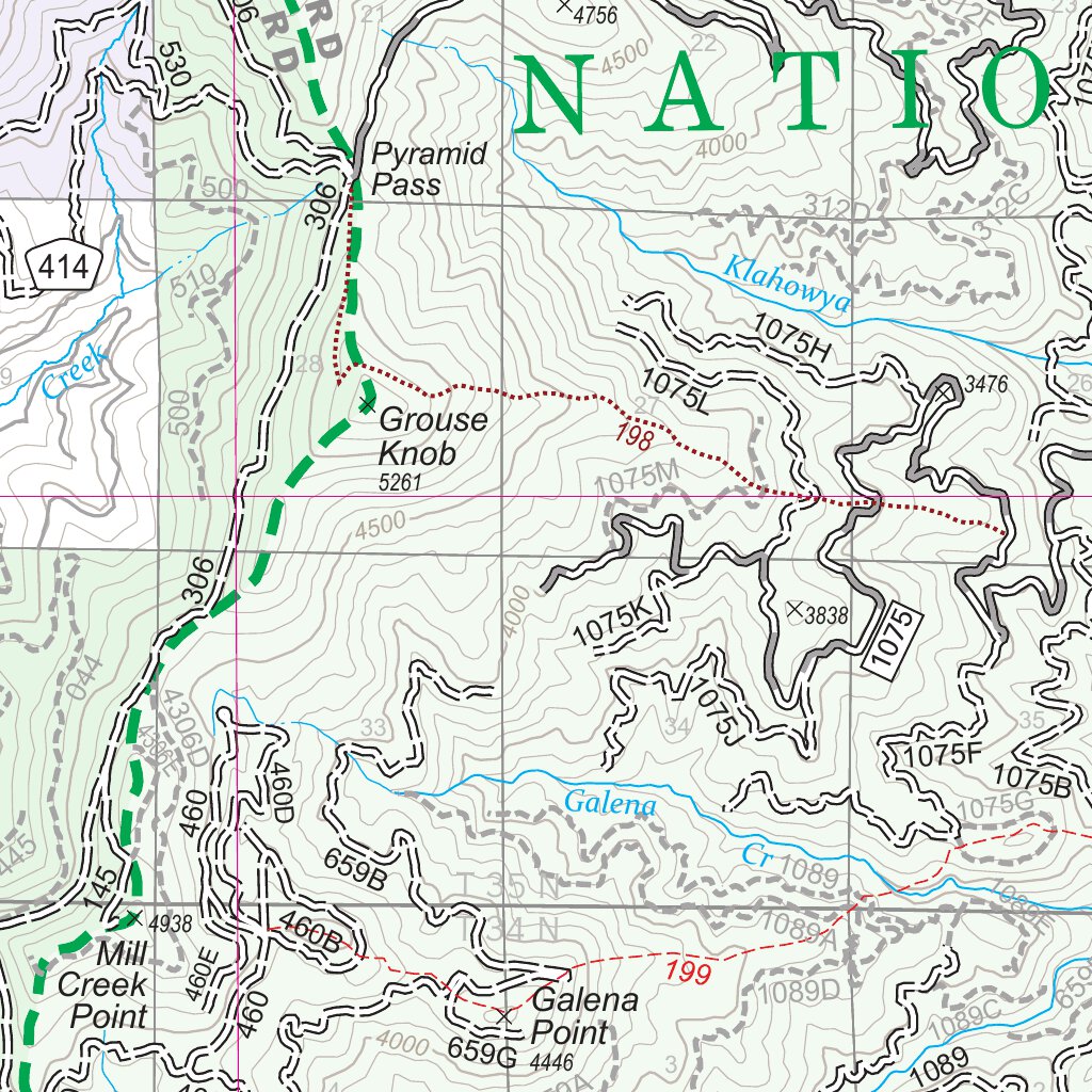 Newport-Sullivan Lake Ranger District Map South by US Forest Service R6 ...