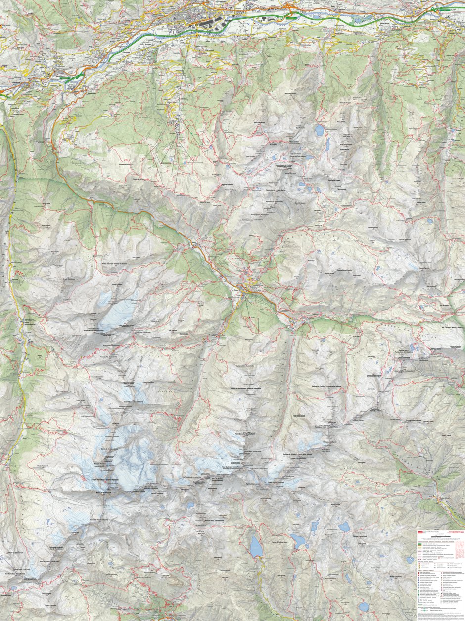 Gran Paradiso-Val di Cogne 4LAND 385 Map by 4LAND Srl | Avenza Maps