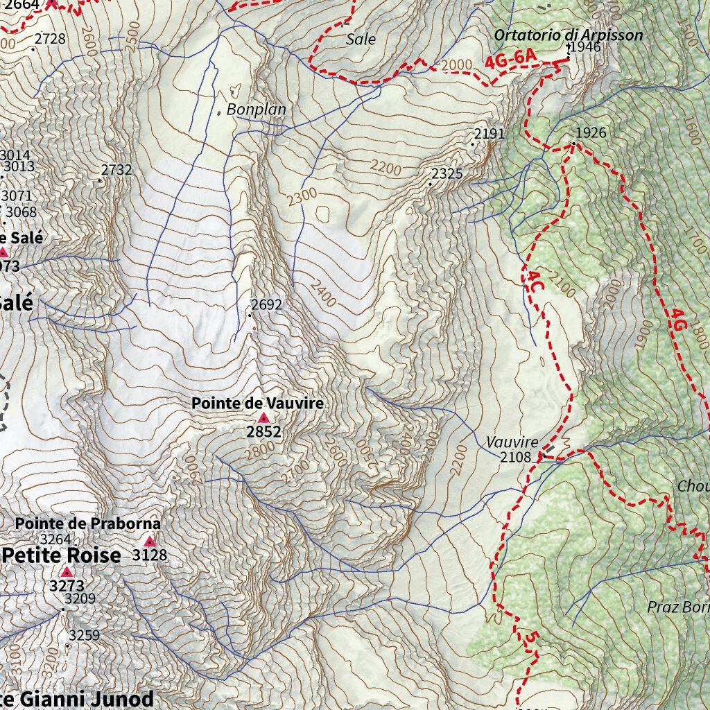 Gran Paradiso-Val di Cogne 4LAND 385 Map by 4LAND Srl | Avenza Maps