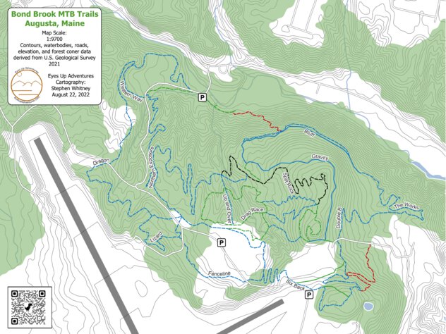 Bond Brook Trail Map by Eyes Up Adventures | Avenza Maps
