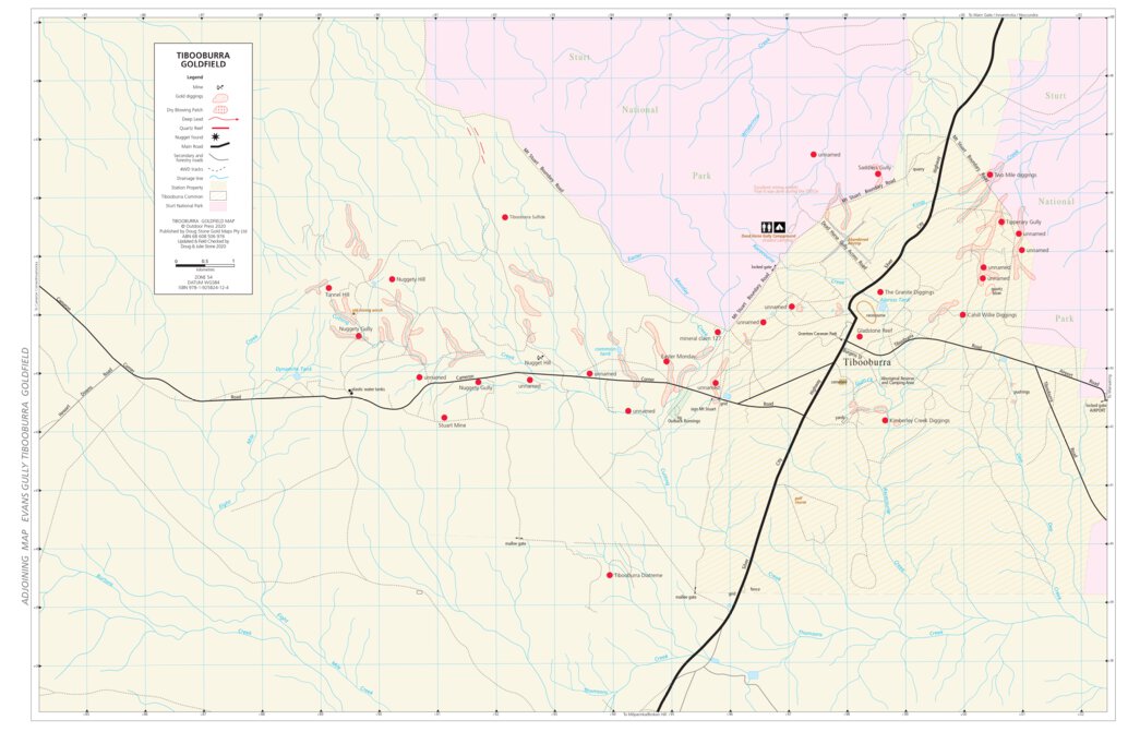 Tibooburra Goldfield Map by Doug Stone GOLD MAPS | Avenza Maps