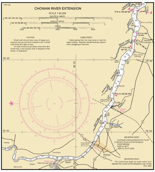 Chowan River Extension Map by National Oceanographic & Atmospheric ...