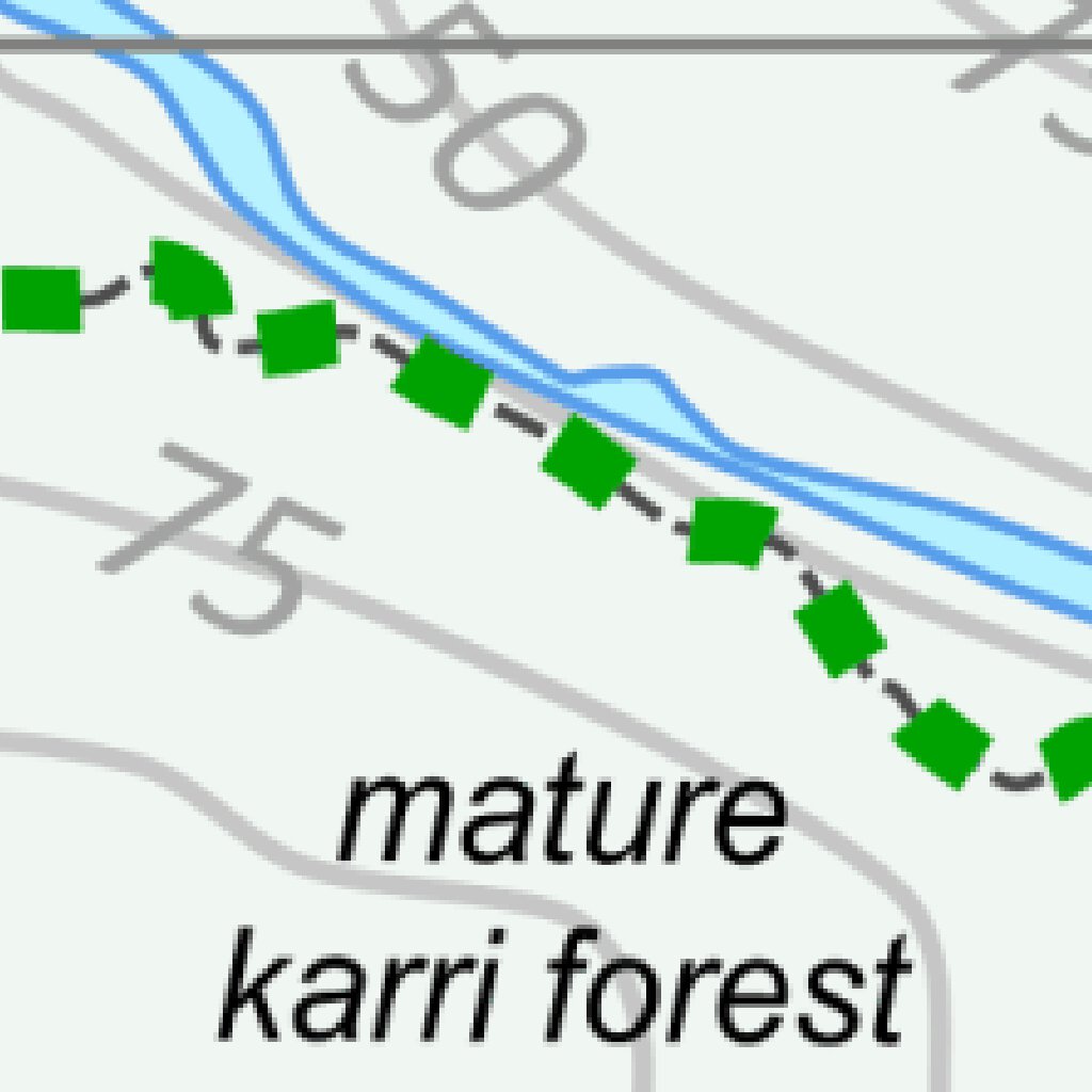 WalkGPS - Moons Crossing - Warren River - Walk Area Map by WalkGPS ...