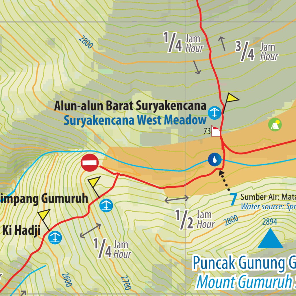 Taman Nasional Gunung Gede Pangrango - A2 - Referenced Map by Saparhadi ...