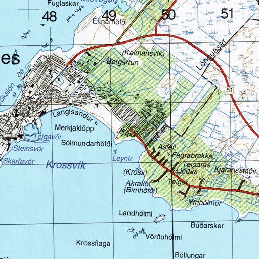 Akranes (2004-152) Map by Landmalingar Islands | Avenza Maps