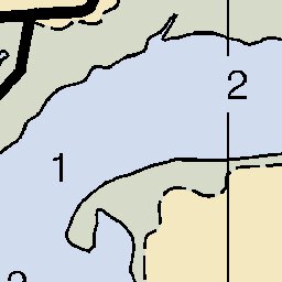 Tres Palacios Bay Map by National Oceanographic & Atmospheric ...