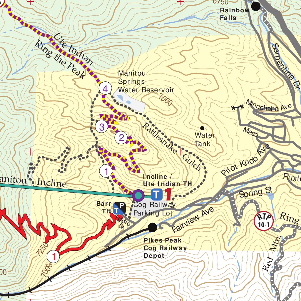 Trail Map#5, Pikes Peak Area, Pikes Peak Region Series by Pocket Pals ...