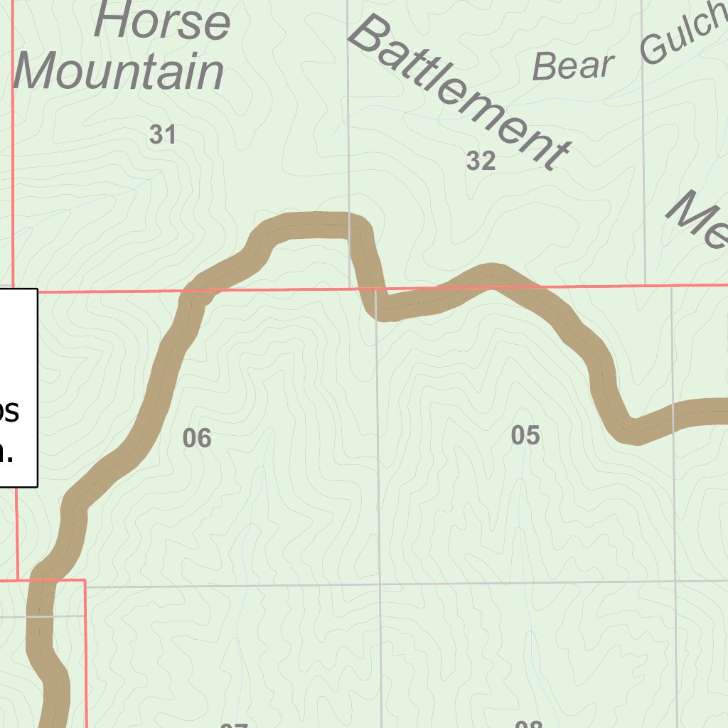 BLM CO GJFO Travel Management Map 5 Collbran by Bureau of Land ...