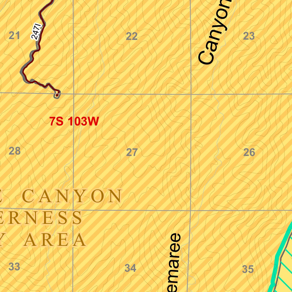 BLM CO GJFO Travel Management Map 8 Highline by Bureau of Land ...