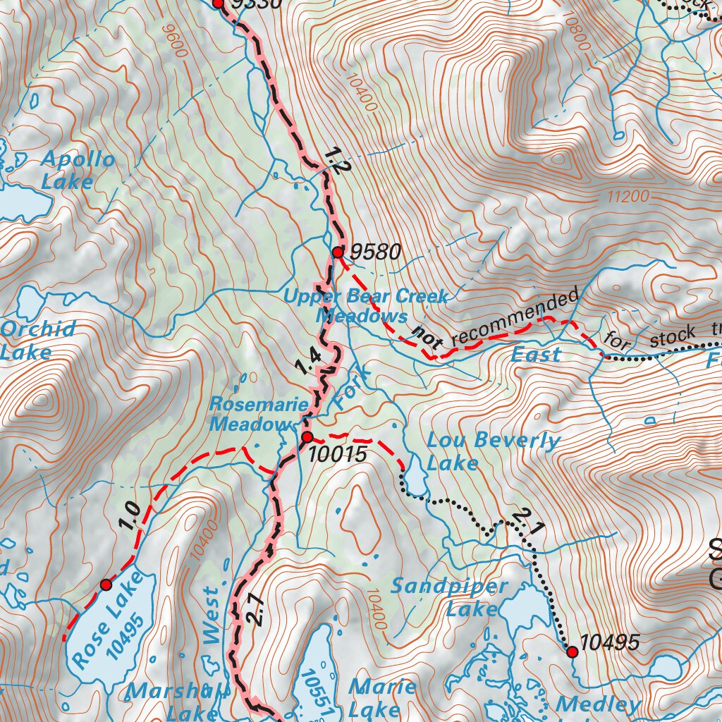 Mono Divide High Country Map by Tom Harrison Maps | Avenza Maps