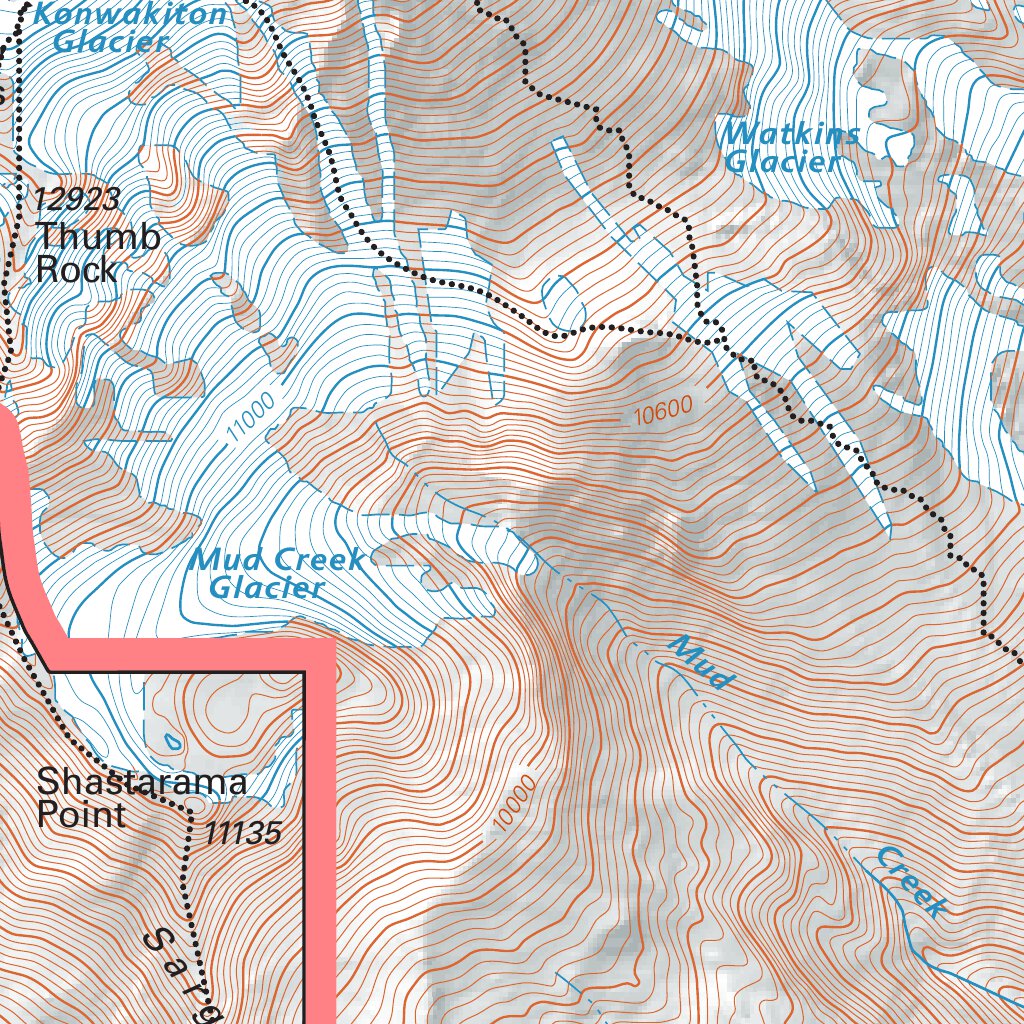 Mt Shasta Wilderness Map by Tom Harrison Maps | Avenza Maps