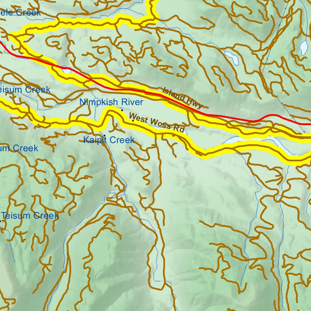 Vancouver Island Backroads BC - North Island 1000 Map by North island ...