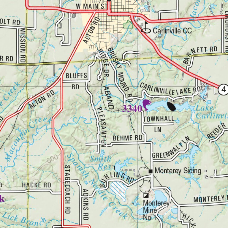 Illinois Atlas & Gazetteer Page 53 Map by Garmin | Avenza Maps