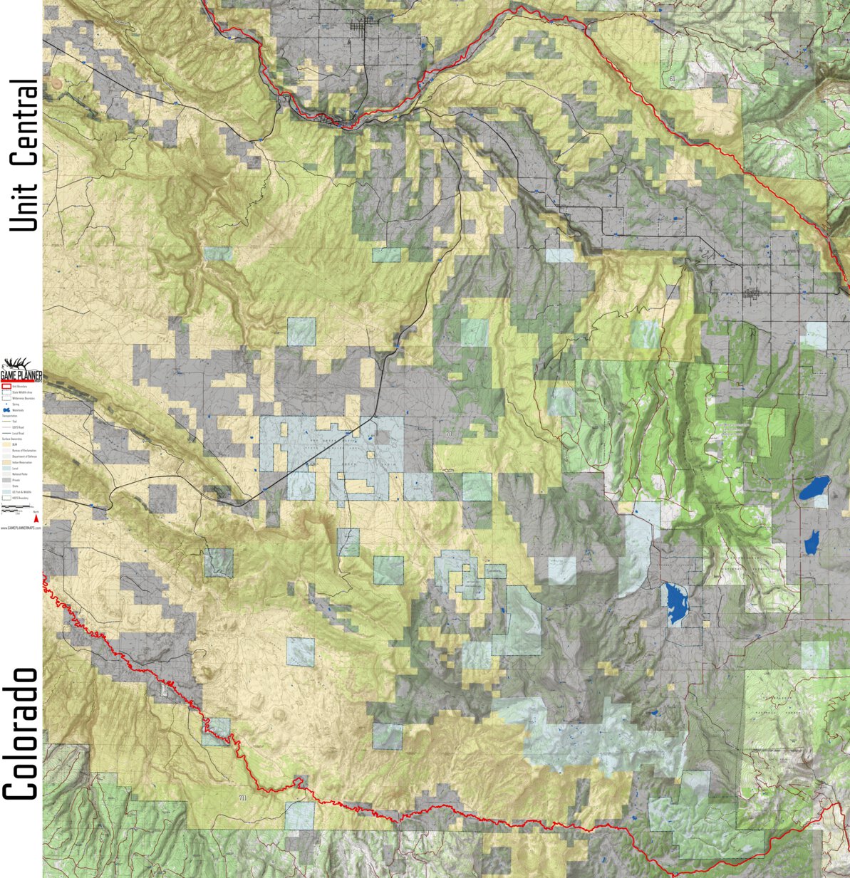 Colorado Unit 70 Map by Game Planner Maps | Avenza Maps