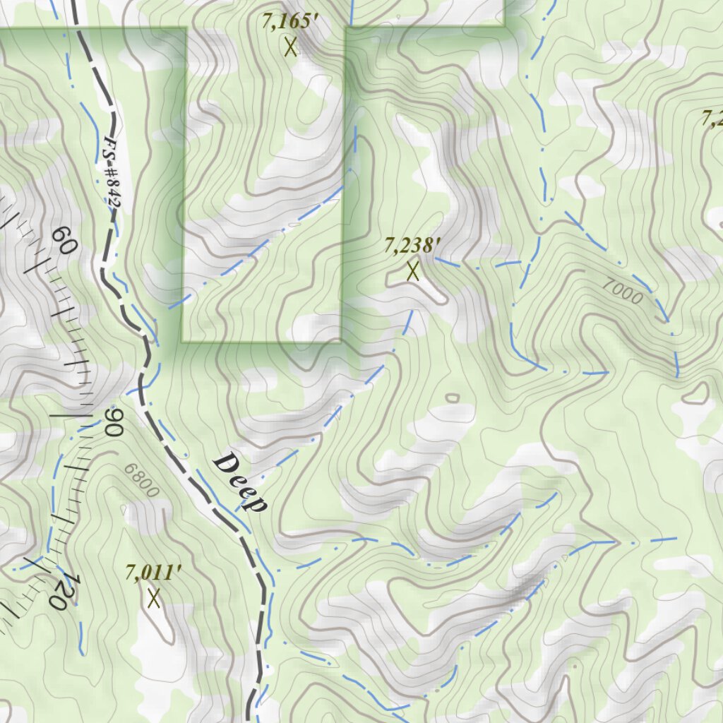 Chimney Rock, Colorado 7.5 Minute Topographic Map by Apogee Mapping ...