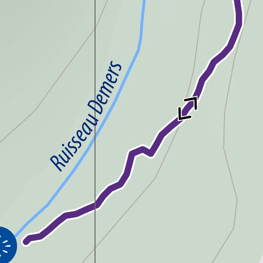 Carte sentiers | Sentier du Ruisseau Demers | Ham-Nord Map by Rando ...