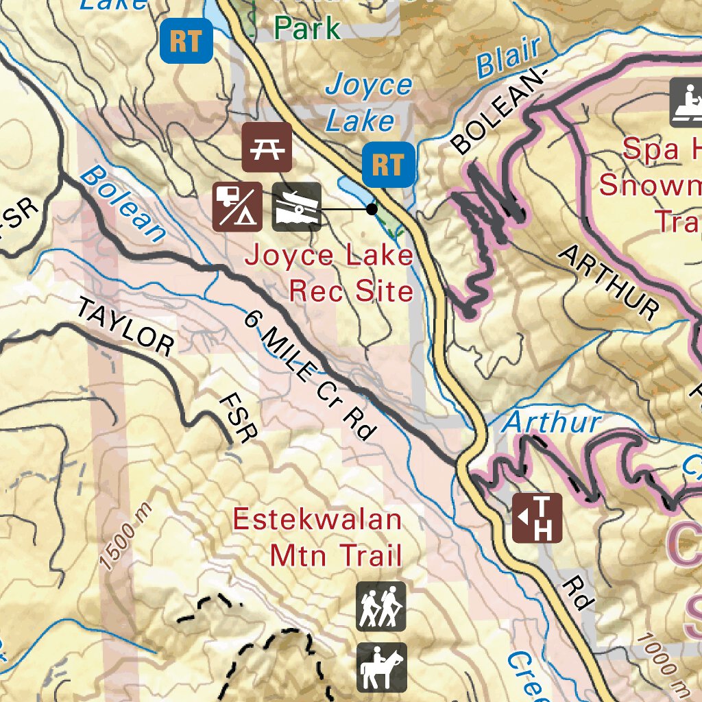 WMU 3-26 Thompson Region BC Hunting Topo Map by Backroad Mapbooks ...