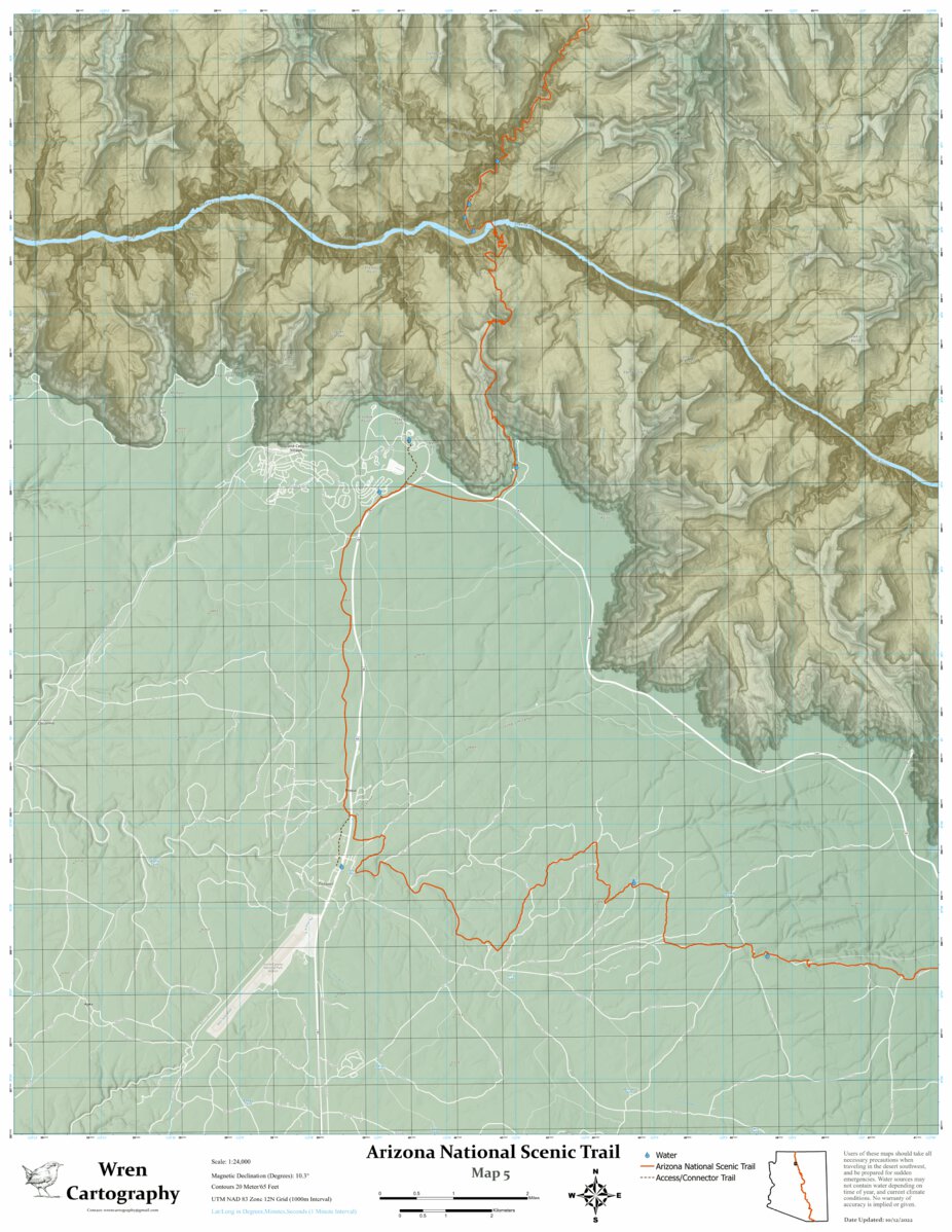Arizona Trail - Map 5 by Wren Cartography | Avenza Maps
