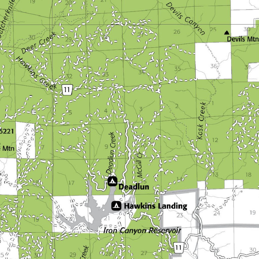 2022 Shasta Zone Christmas Tree Map (east) by US Forest Service R5 ...