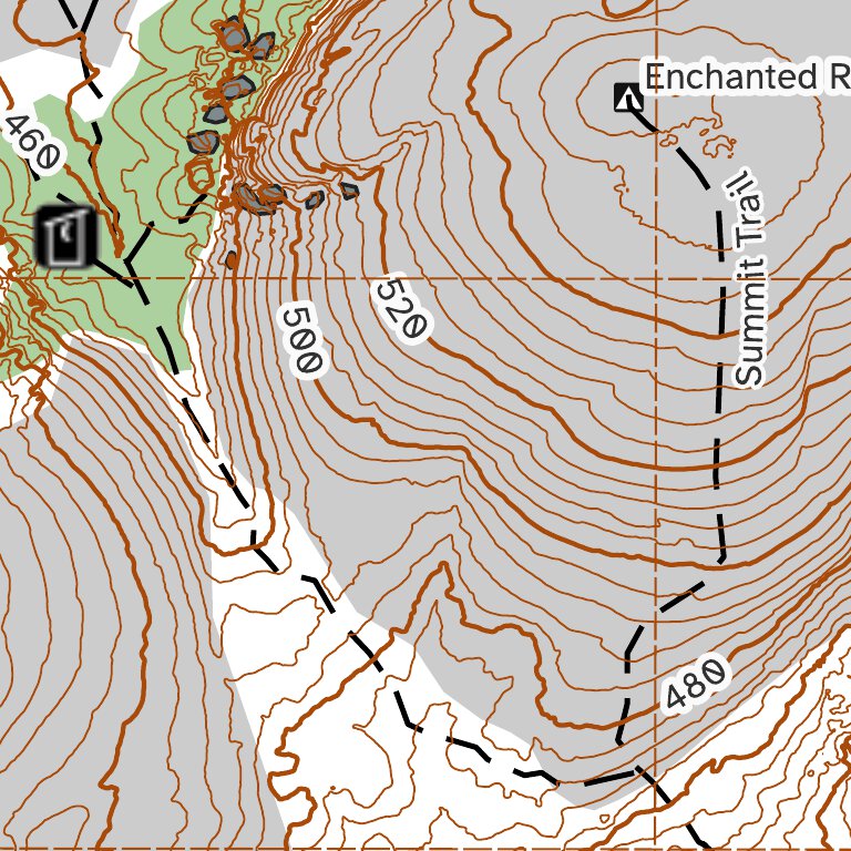 Enchanted Rock Natural Sate Area Map by Pablo Perez Alvarez maps ...